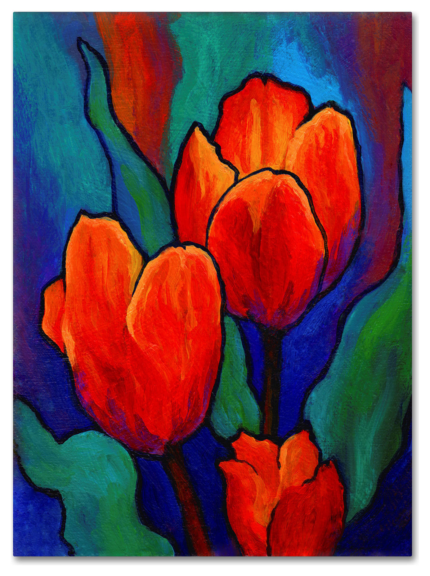 Marion Rose 'Tulips' Canvas Art, 24"x 18" - Contemporary - Prints And ...