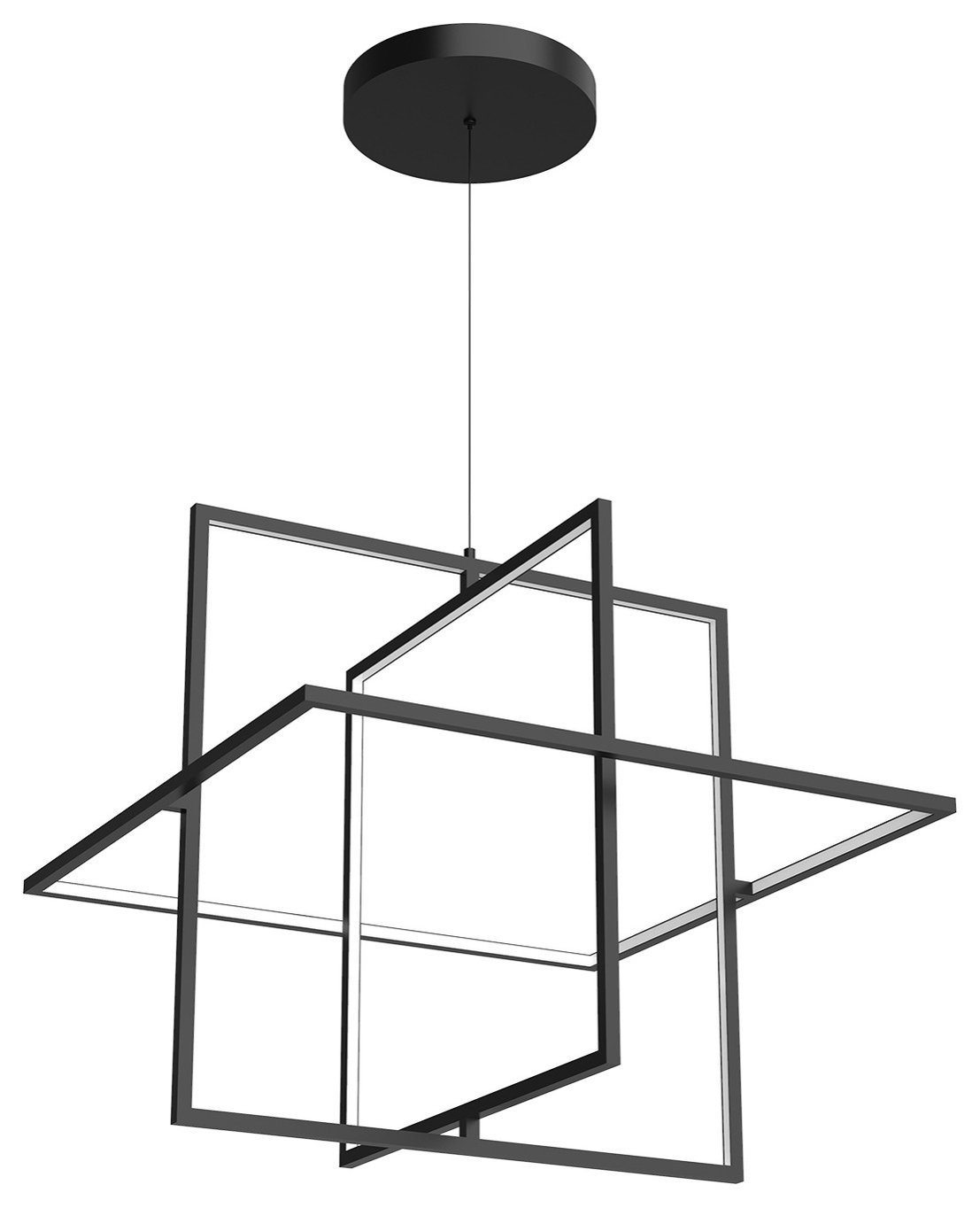 Mondrian Pendant Light, Black, 28x27.63x25 - Modern - Pendant Lighting ...