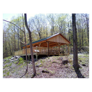 Summer Camp Pavillion - Traditional - New York - by PINE RIDGE POLE ...