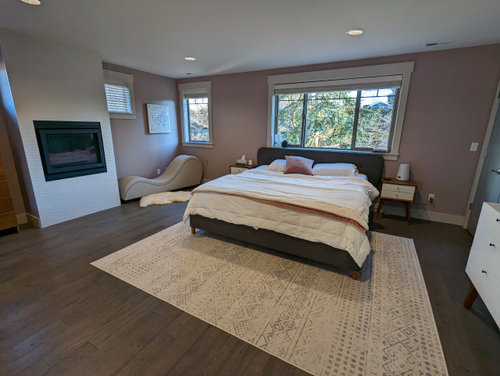 Lighting suggestions for off center bed | Houzz Forum
