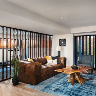 75 Beautiful Mid-Century Modern Basement Pictures & Ideas | Houzz