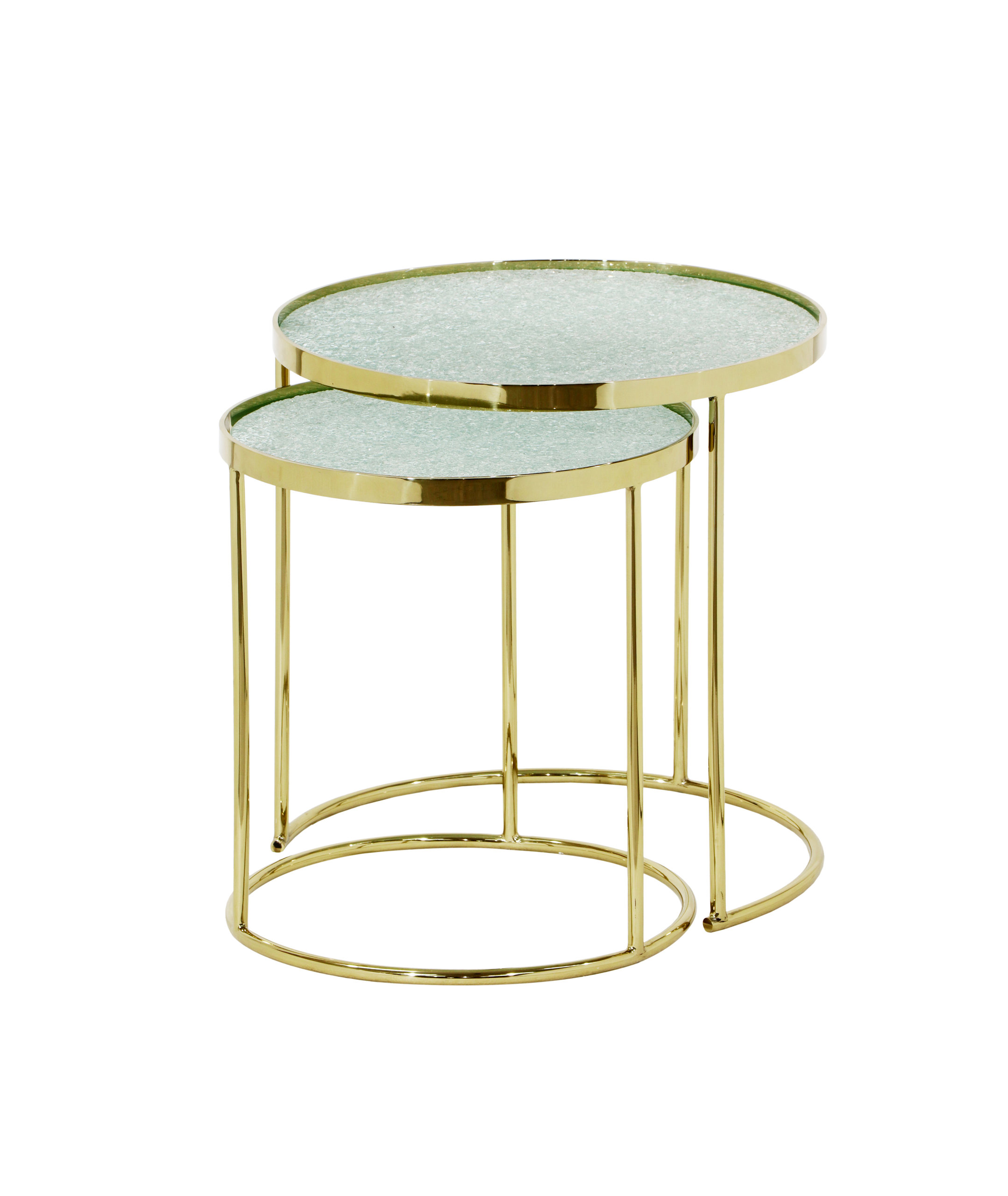 Bridget Nesting Tables - Set of 2 - Gold - Contemporary - Coffee Table ...