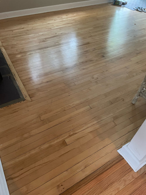 Restaining maple floors?