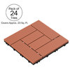 6-Pack Interlocking Criss-Cross Pattern Outdoor Flooring Patio and Deck ...