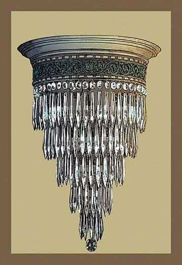 Crystal Chandelier, 20" x 30" - Traditional - Prints And Posters - by ...