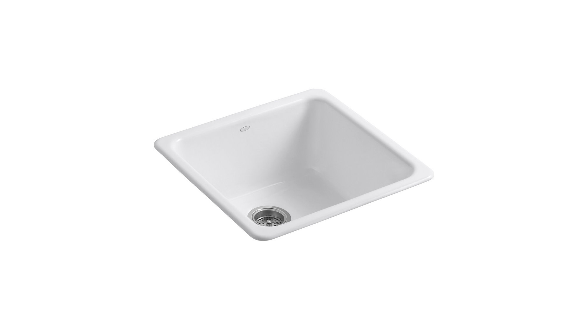 Kohler K-6587 Iron/Tones 20-7/8" Undermount Single Basin Enameled ...