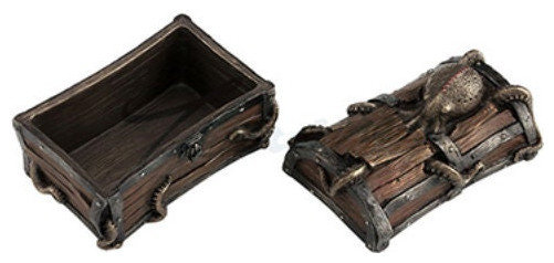 Octopus Cracked Treasure Chest Trinket Box - Figurine by Veronese ...