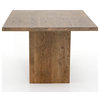 Pryor Grey Oak Wood Dining Table 87" - Transitional - Dining Tables ...
