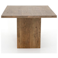 Pryor Grey Oak Wood Dining Table 87" - Transitional - Dining Tables ...
