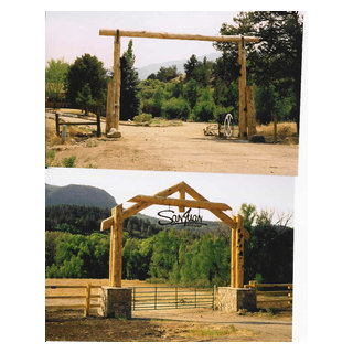 Log Entry Gates - Rustic - Denver - by Logsmith Homes LLC | Houzz