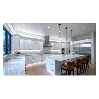 (Custom Home) Modern Rambler on the Golf Course - Modern - Kitchen ...
