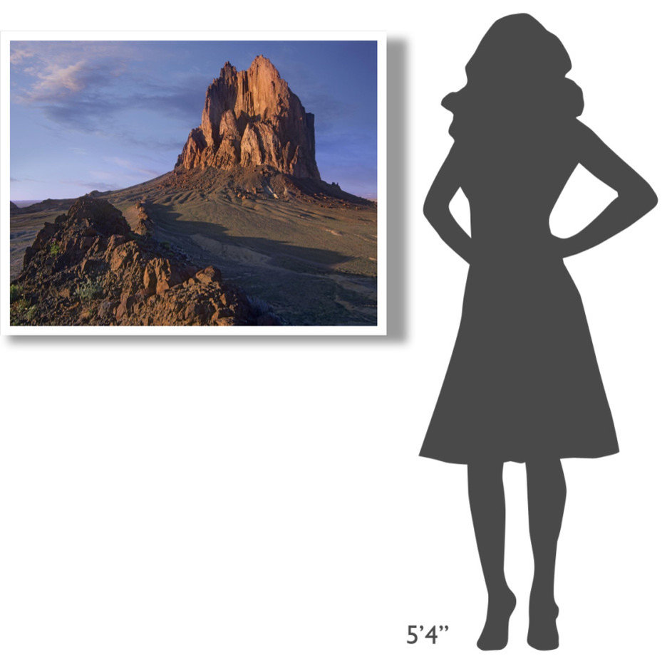 "Shiprock, the basalt core of an extinct volcano, New Mexico" Paper Art ...