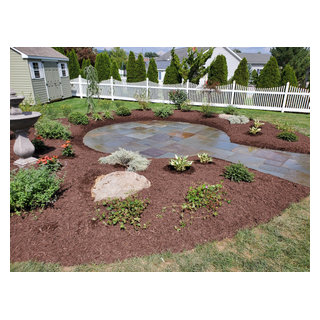 Scranton, PA - Backyard Outdoor Living Space - Landscaping, Flagstone ...