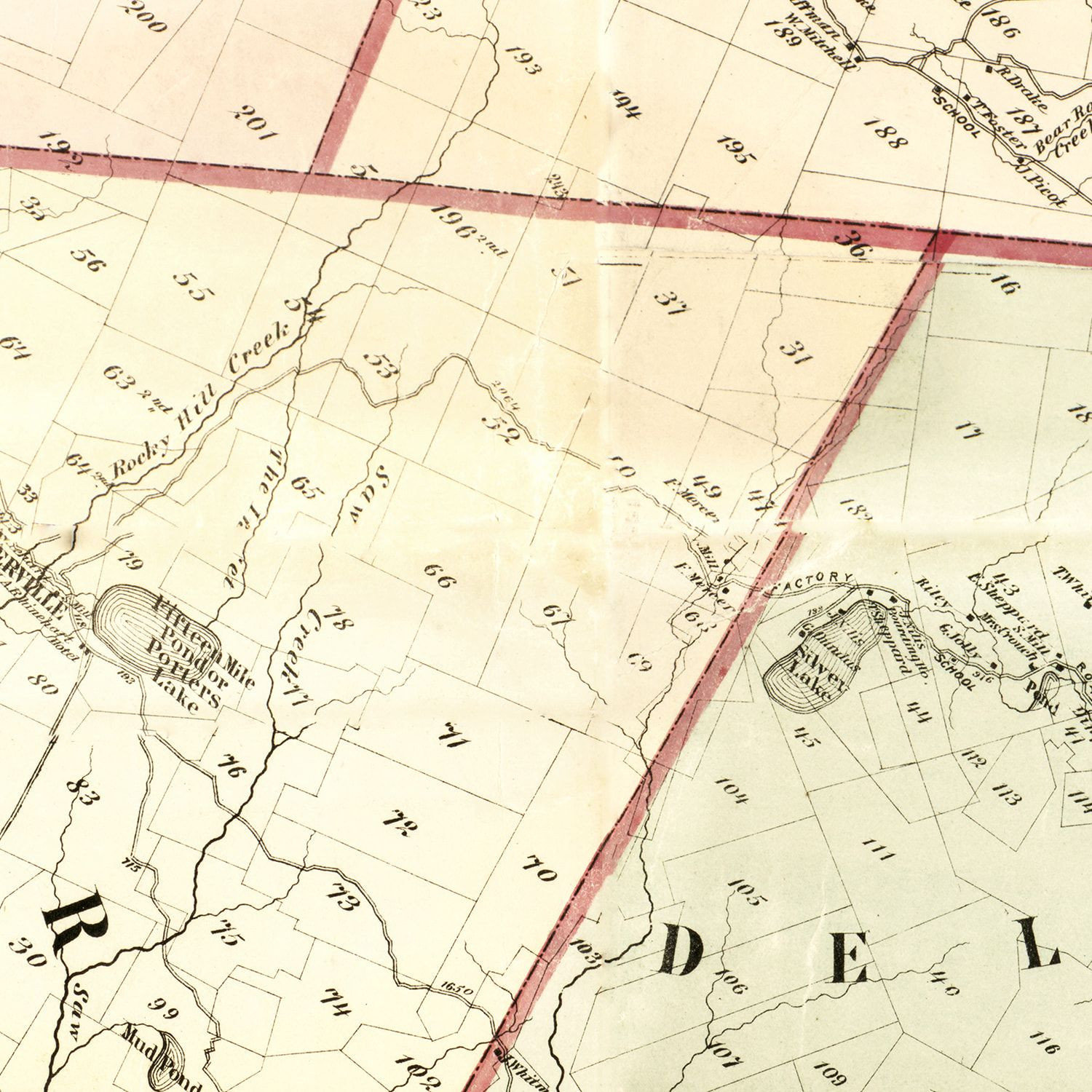 Pike County Map Framed Art 1872, Vintage Pennsylvania Wall Decor, 24x36 ...