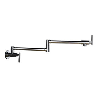 Wellfor Brass Pot Filler Faucet Folding Double Joint Swing Arm ...