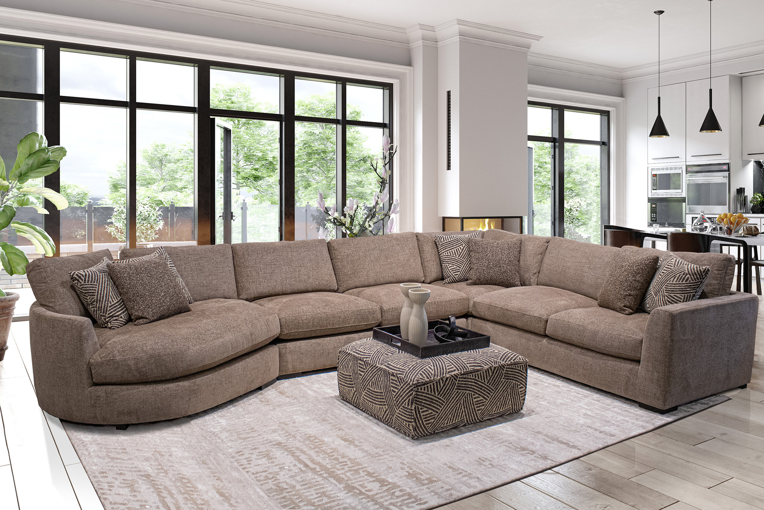 4 Piece Modular Sectional - Transitional - Sectional Sofas - by Parker ...