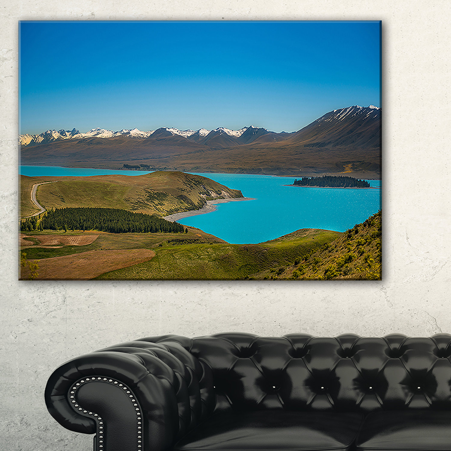 "Fantastic Calm Landscape of New Zealand" Art Print Canvas, 40"x20 ...