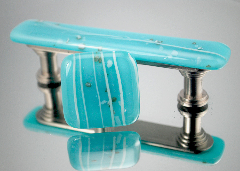 Turquoise Handmade - Contemporary - Cabinet And Drawer Knobs - by Glass ...