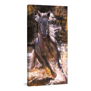 "Untameable" Painting Print on Wrapped Canvas, 18x36 - Contemporary ...