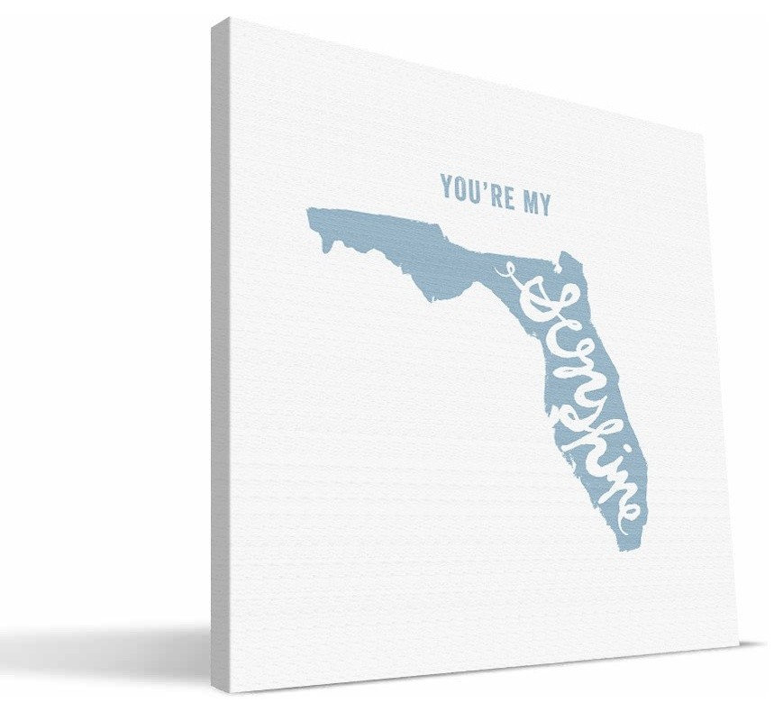 Florida State Motto Canvas Print, 12"x12", 12"x12" - Contemporary ...