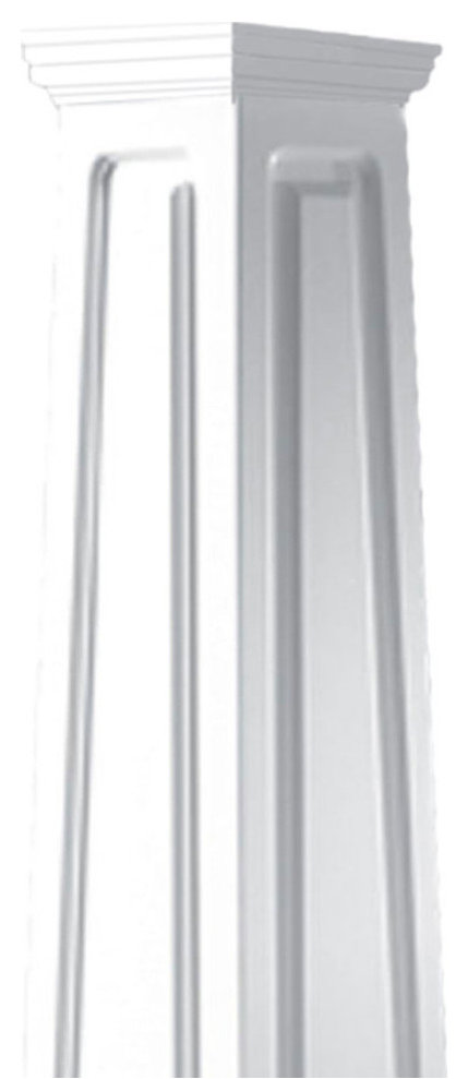 Endura-Craft Craftsman Classic, Square Tapered, Raised Panel Column, 16 ...