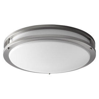 Oracle Ceiling Light in Satin Nickel, 18.000 - Transitional - Flush ...