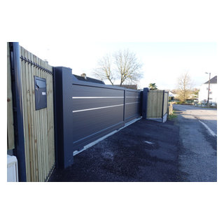 Pose d'un portail télescopique Twin Sliders - Modern - Rennes - by User ...