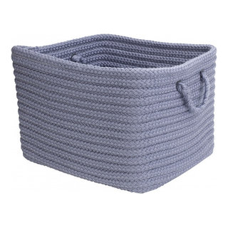 Colonial Mills Basket Modern Farmhouse Braided Mudroom Violet Rectangle ...