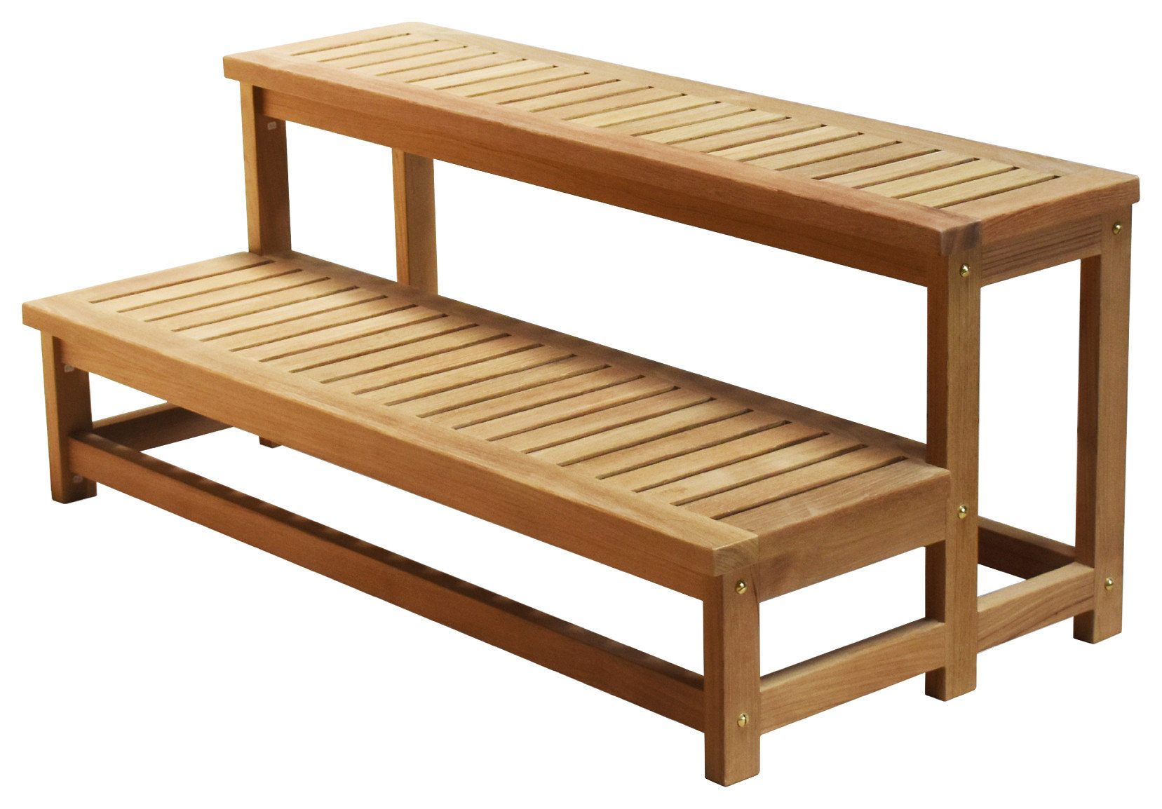 Teak Hot tub step 48" (120 cm) - Traditional - Hot Tub And Pool ...