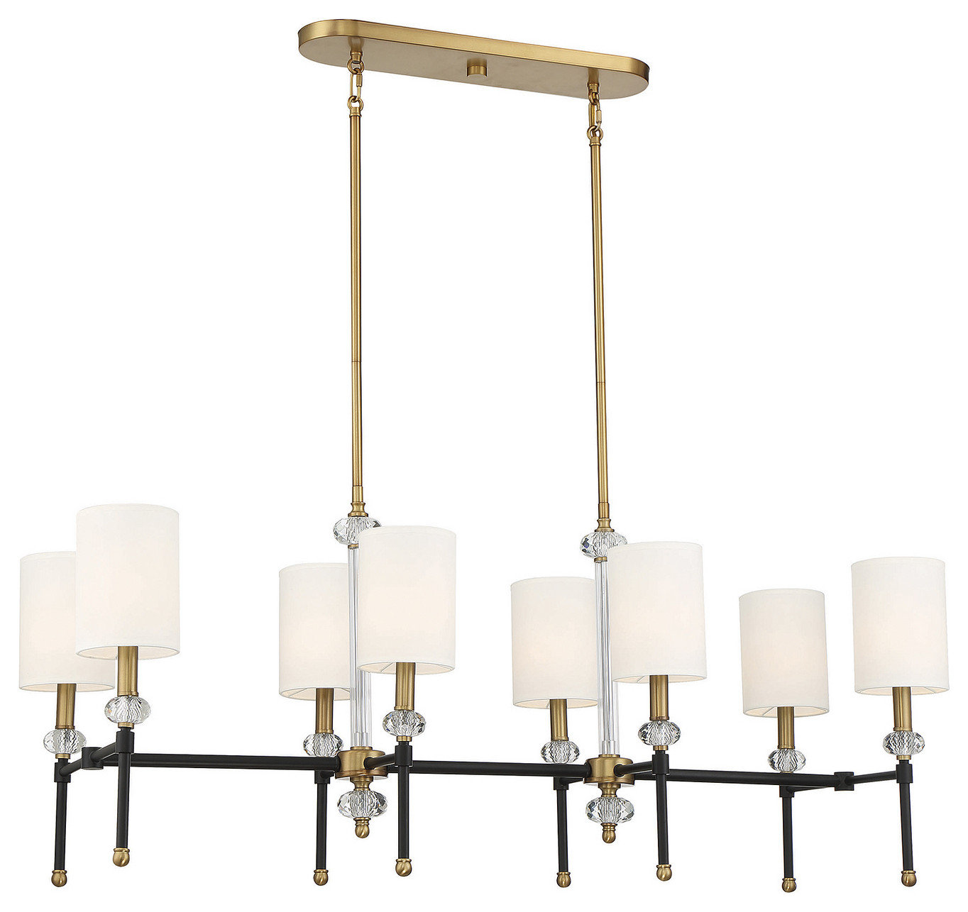 Savoy House Tivoli Eight Light Linear Chandelier - Transitional ...