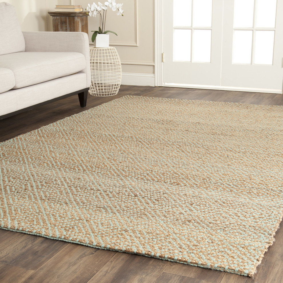 Safavieh Natural Fiber Collection NF453 Rug, 8' Square - Beach Style ...