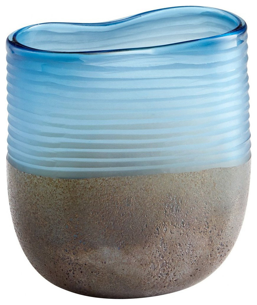Manley Glas - Small Vase - 8 Inches Wide By 8 Inches High - Decor ...
