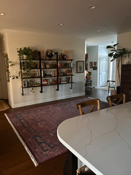 Odd open space - floating rug