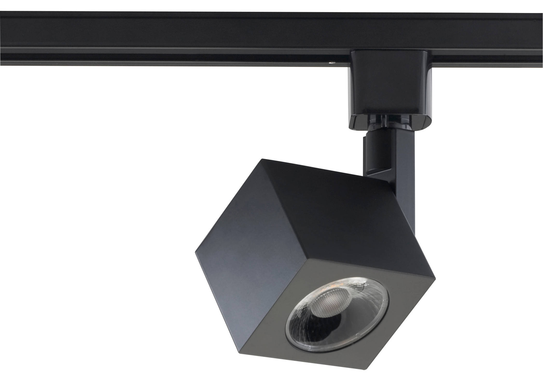 1 Light, LED, 12W Track Head, Square, Black- 24 Deg. Beam ...