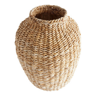 Abaca Teardrop Vase Large, Large - Tropical - Vases - by Napa Home ...