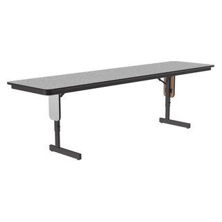 Adjustable Height 3/4" High Pressure Folding Seminar Table in Gray ...