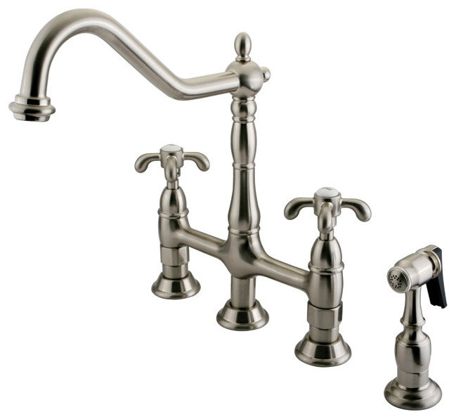 Kingston Brass KS127.TXBS French Country 1.8 GPM Widespread ...