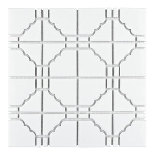 Osaka Porcelain Mosaic Floor and Wall Tile - Traditional - Mosaic Tile ...