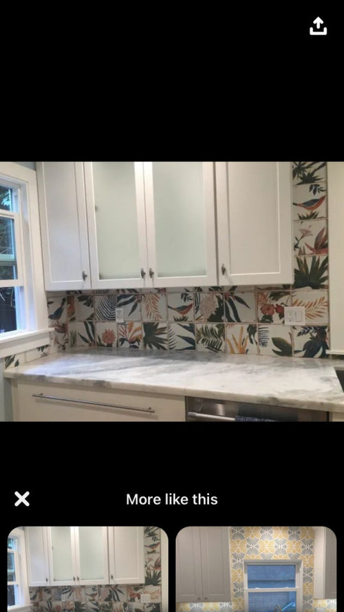 Botanical Tile Backsplash Help