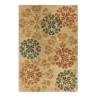 Allie Floral Contemporary Area Rug - Contemporary - Area Rugs - by ...