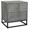 Felix Nightstand, Gray - Industrial - Nightstands And Bedside Tables - by HedgeApple | Houzz