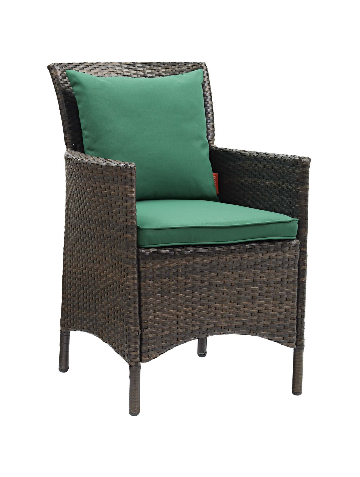 Conduit Outdoor Patio Wicker Rattan Dining Armchair Set of 4 by Modway ...