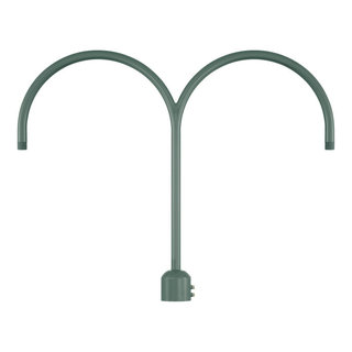 Millennium RPAD-SG Two Light Post Adapter, Satin Green Finish ...