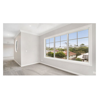 Aluminium Double Hung Windows with colonial bars - Modern - Family Room ...