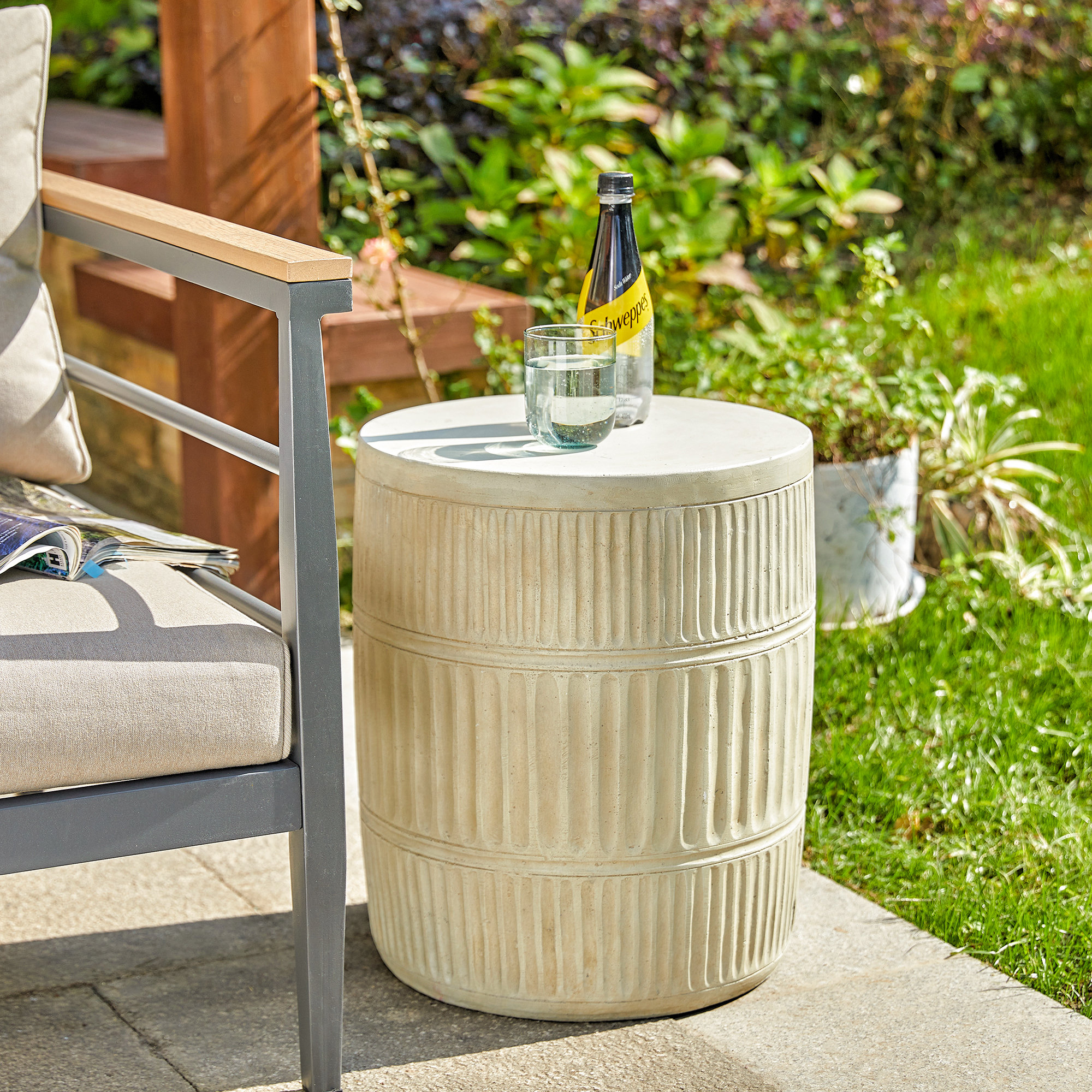 18.5'' Multi-Functional Mgo Garden Stool - Contemporary - Accent And ...
