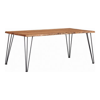 Sherman 71" Live Edge Dining Table Natural Acacia - Dining Tables - by ...