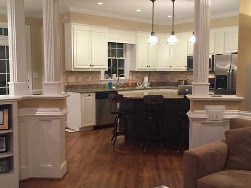 Color scheme for living room & adjoining rooms