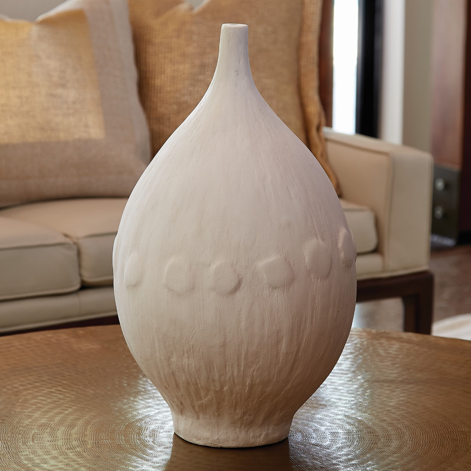 Modernist Vase, White Plaster - Transitional - Vases - by HedgeApple ...