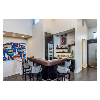 Colorado Inspired Contemporary Home - Contemporary - Home Bar - Other ...