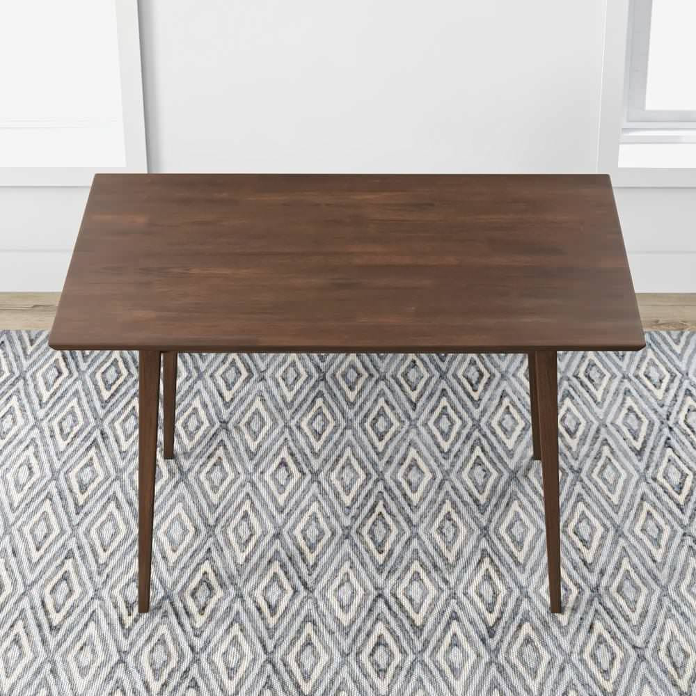 Mary Modern Style Solid Wood Rectangular Dining Kitchen Table ...
